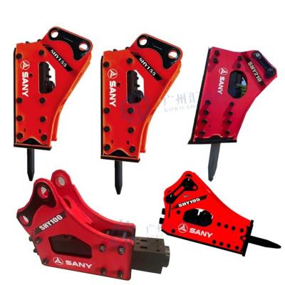 China SHY68 SHY75 SHY100 SHY155 SHY195 SHY210 Rompe martillo hidráulico de roca para excavadora Sany en venta