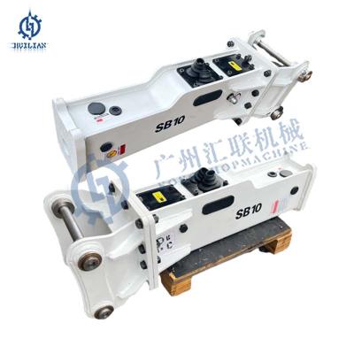 China SB10 Tipo de caja Rompiente hidráulico SOOSAN SB43 SB40 SB50 SB60 SB70 SB81 Martillo de roca para accesorios de excavadora de 10 toneladas en venta