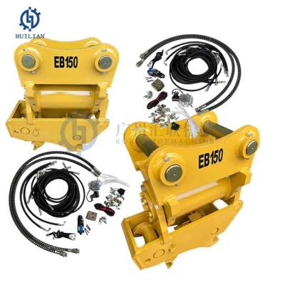 China 180 Degree Excavator Power Tilting Coupler Hydraulic Quick Hitch Tilt Rotator For 15T 20T 30T 40T 50T Excavator for sale
