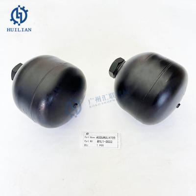 China Hydraulic Diaphragm Accumulator 81L1-0003 for Hyundai R130W3 R170W3 R200W3 R140W7 R170W7 R170W7A R200W7 for sale