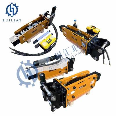 China 2.5 -7 toneladas Acoplamiento de excavadora Martillo de rotor hidráulico para SB30 SB35 SB40 SHY53 SHY68 SY53 SY68 en venta