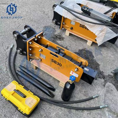 China SB30 SB35 SB40 SB43 SB45 SB50 SB60 SB70 SB81 SB100 Excavadora de roca tipo caja abierta tipo lado superior montado ajuste de 1-68 toneladas en venta