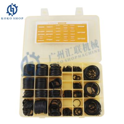 China 383PCS 382PCS Type O-Ring Box 90 Shore Seal Kit Fits for Hitachi EX100 EX200 EX300 Zaxis200lc Excavator for sale