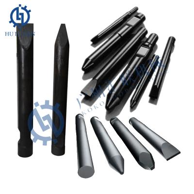 China Excavator Breaker Spare Parts Drill Bits E213 E215 E216 E218 E220 E224 E225 E235 E240A E12X E15X E18X E24X E106 E213A Breaker Chisel for NPK Hydraulic Hammer Parts for sale