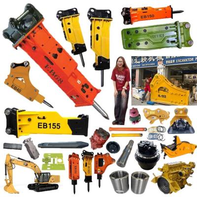 중국 발굴기 예비 부품 상자 HM705 HM710 HM720 HM780 HM800 HM900 HM901 HM902 HM1000 HM1200 HM1300을위한 열 수압 바위 분쇄기 판매용