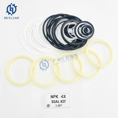 China NPK H4X-N H16X-N H12-X H10-X Hydraulic Hammer Breaker Seal Kit for Rock Breaker PTFE NBR and PU Rubber 100MM Tool for sale