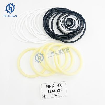 China NPK H4X-N H16X-N H12-X H10-X Hydraulic Hammer Breaker Seal Kit for Rock Breaker PTFE NBR and PU Rubber 100MM Tool for sale