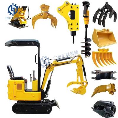 China Excavator Attachments PC180 PC200 PC160 PC150 PC120 Ripper Auger Drill Quick Coupler Bucket Various Type OEM Acceptable for sale