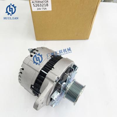 China 5263218 5263220 4080791 4080791 5263220 24V 75A High Quality Excavator ALTERNATOR Energy Generators for sale