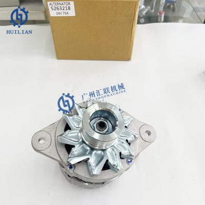 China 5263218 5263220 4080791 4080791 5263220 24V 75A High Quality Excavator ALTERNATOR Energy Generators for sale
