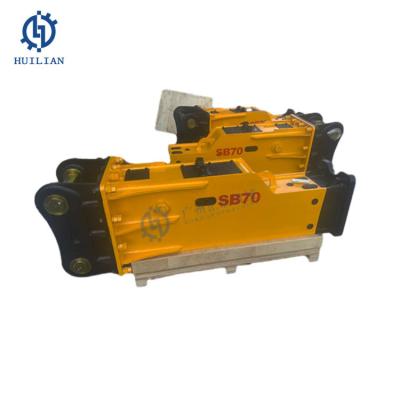 China SOOSAN SB70 Hydraulic Breaker Weight 18Ton 19T 20T 21T Excavator CAT 320 KOMATSU PC200-8 PC200-10 VOLVO EC200D EC210D HITACHI ZX200-5G ZX210-5G KOBELCO SK200 SK210LC  Complete Box Type Silence for sale