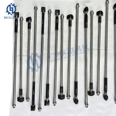 China MONTABERT V43 V45 V55 V1600 Perno pasante para martillo hidráulico para rompedora de rocas Piezas de repuesto laterales Martillo hidráulico Perno largo Reparación Excavadora en venta