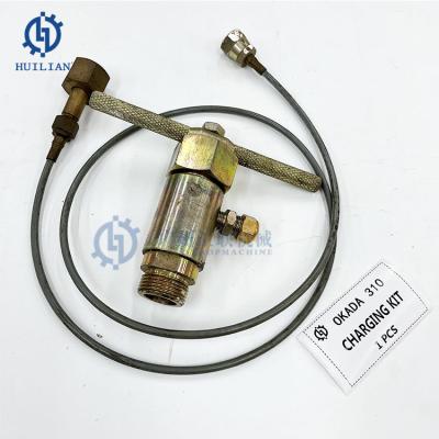 China OKADA310 Kit de cargador para piezas de martillo hidráulico para maquinaria Válvula de recarga de nitrógeno Kit de cargador de mantenimiento de carga de gas en venta