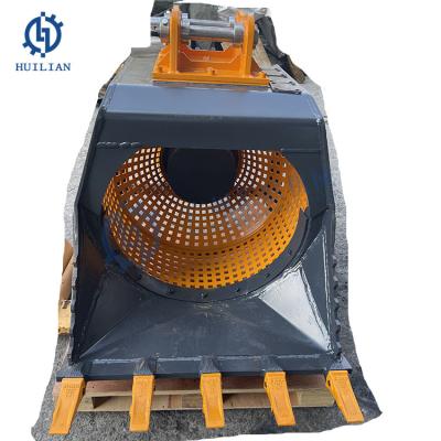 China Vibro Screening Bucket Excavator Attachment 6T 12T 20T 30T Excavator Rock Crusher Digger High Frequency Bucket with Vibration for sale
