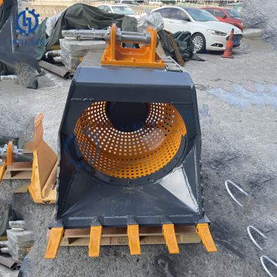 China Vibro Screening Bucket Excavator Attachment 6T 12T 20T 30T Excavator Rock Crusher Digger High Frequency Bucket with Vibration for sale