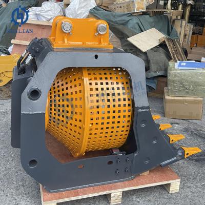 China Vibro Screening Bucket Excavator Attachment 6T 12T 20T 30T Excavator Rock Crusher Digger High Frequency Bucket with Vibration for sale