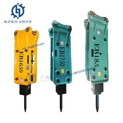 중국 굴착기를 위한 거대한 EB185 정상 측 상자 침묵 유형 바위 차단기 유압 망치 수산 45-60 톤 판매용