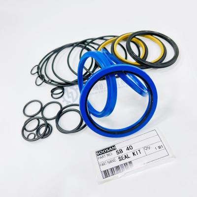 China NBR Hydraulic Breaker Seal Kit Soosan SB40 SB43 Rock Breaker Hammer Seal Kit for sale