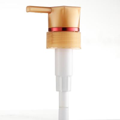 China Gouden Plastic de Lotionpomp van het lekbewijs voor Opnieuw te gebruiken Lichaamswas Te koop