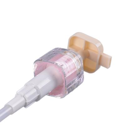 China Parte alta plástica de embalagem cosmética acrílica da bomba do distribuidor da loção à venda