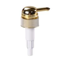 China 4.5g Plastic Lotion Dispenser Pump with Aluminum Silver Rose Gold Coating for sale