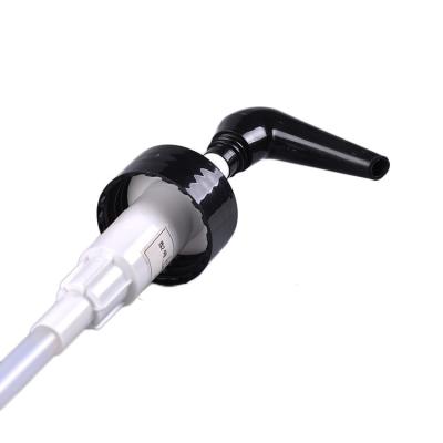 中国 ねじロックが付いている黒い28mmの2ml/Tローション ディスペンサー ポンプ 販売のため
