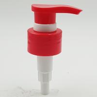 China Red Plastic Pump Head 28/410 Customized 2.0ML Dispenser for Lotion Bottles for sale