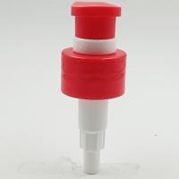 China Red Plastic Pump Head 28/410 Customized 2.0ML Dispenser for Lotion Bottles for sale