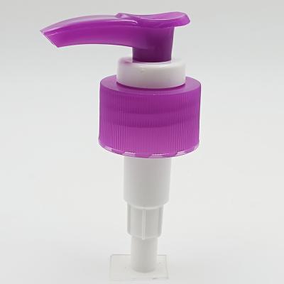 China 28/410 Purpere Draaibare Plastic Lotionpomp voor Haarwas Te koop