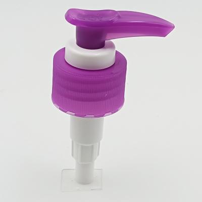 China 28/410 Purpere Draaibare Plastic Lotionpomp voor Haarwas Te koop