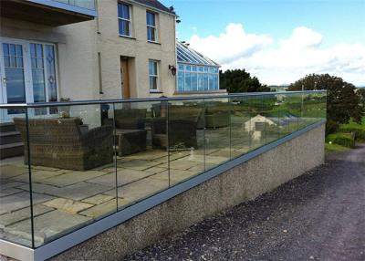 China Customized glass balcony railing prices aluminum U channel railing for sale