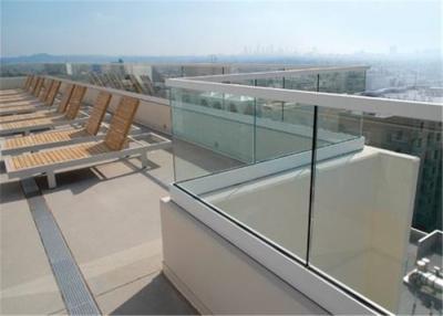 China Modern design U channel glass railing balustrade deck / balcony / staircase railing for sale