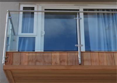 China Modern design of stainless steel balustrade post handrail glass railing for sale