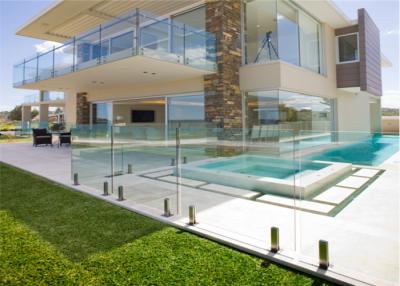 China Modern Design Frameless Glass Railing Spigot Indoor Or Outdoor Installation for sale