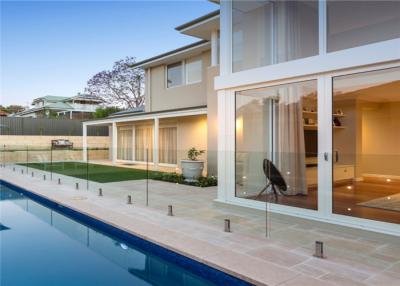 China Spigot Tempered Deck Glass Balcoony Railing With Stainless steel Material for sale