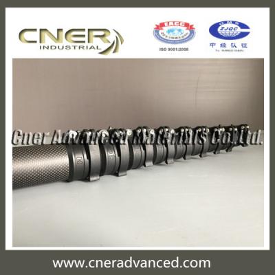 China Carbon fiber telescopic pole for window cleaning pole with clamps for sale