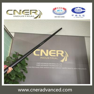 China Light weight 40 feet carbon fiber tapered telescopic tube for gutter cleaning pole, carbon fiber gutter pole for sale