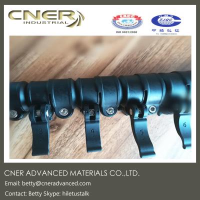 China High stiffness 22 feet carbon fiber telescopic pole, cfrp telescoping tube for window cleaning, extension pole for sale