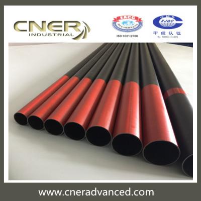 China Pure carbon fiber 44 feet telescopic pole with scratch matte finish, telescopic pole for water fed window cleaning pole for sale