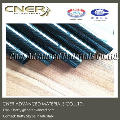 China Carbon fiber tube, ID 18mm twill weave carbon fibre rod, carbon fiber pole, matte and glossy finish for sale