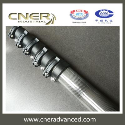China Pure carbon fiber 50 feet telescopic pole with scratch matte finish, telescopic pole for water fed window cleaning pole for sale