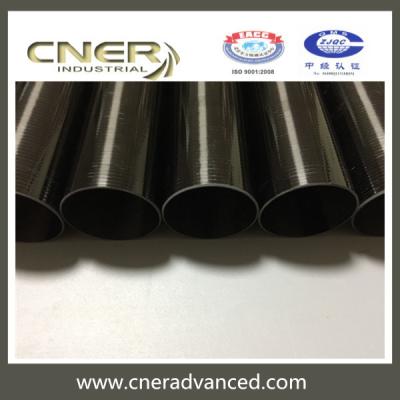 China High stiffness 30 feet glossy carbon fiber tapered telescopic tube for gutter cleaning pole, carbon fiber gutter pole for sale