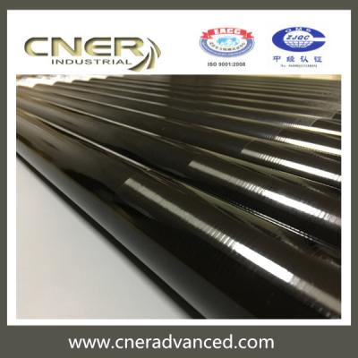 China High stiffness 40 feet glossy carbon fiber tapered telescopic tube for gutter cleaning pole, carbon fiber gutter pole for sale