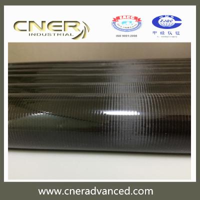 China High stiffness 50 feet glossy carbon fiber tapered telescopic tube for gutter cleaning pole, carbon fiber gutter pole for sale