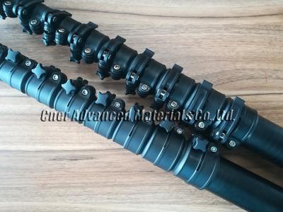 China Scratch matte finish 1.58m contraction length carbon fibre telescoping pole for rescue pole for sale
