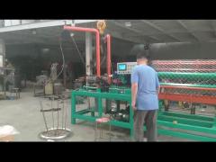Landstraßen-Kettenglied-Zaun Machine 140m2/h 2.8T verdrehte und knuckled Seiten