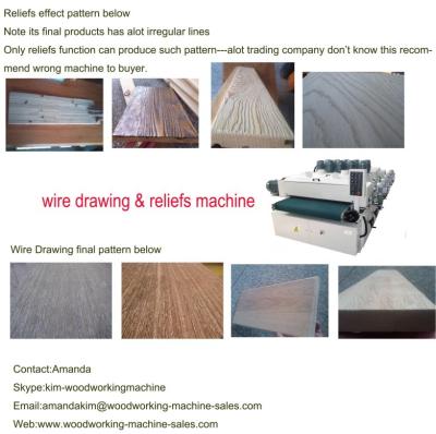 China máquina de cepillo de alambre de madera en venta