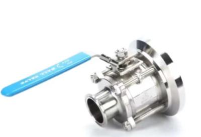 China Water Food Grade 2 Inch 1.5 Stainless Steel Ball Valve Manual Tank Bottom Te koop