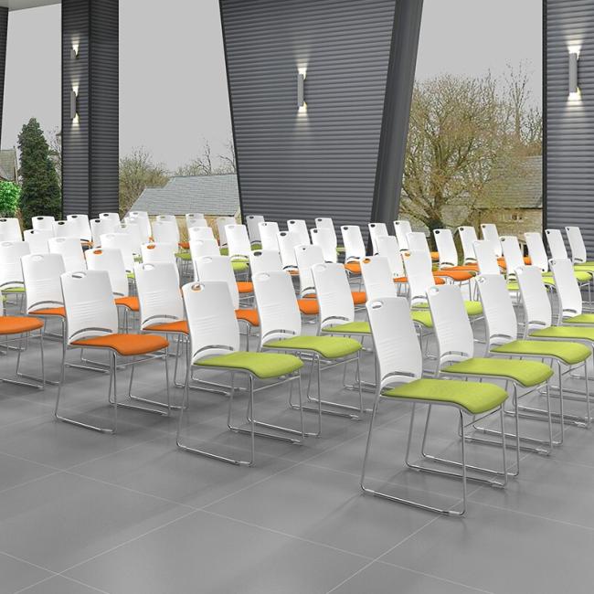 PP chair in green color