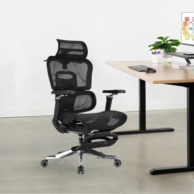 China Ergonomic Full Mesh Chair High Back Executive CEO Chair with Footrest for sale